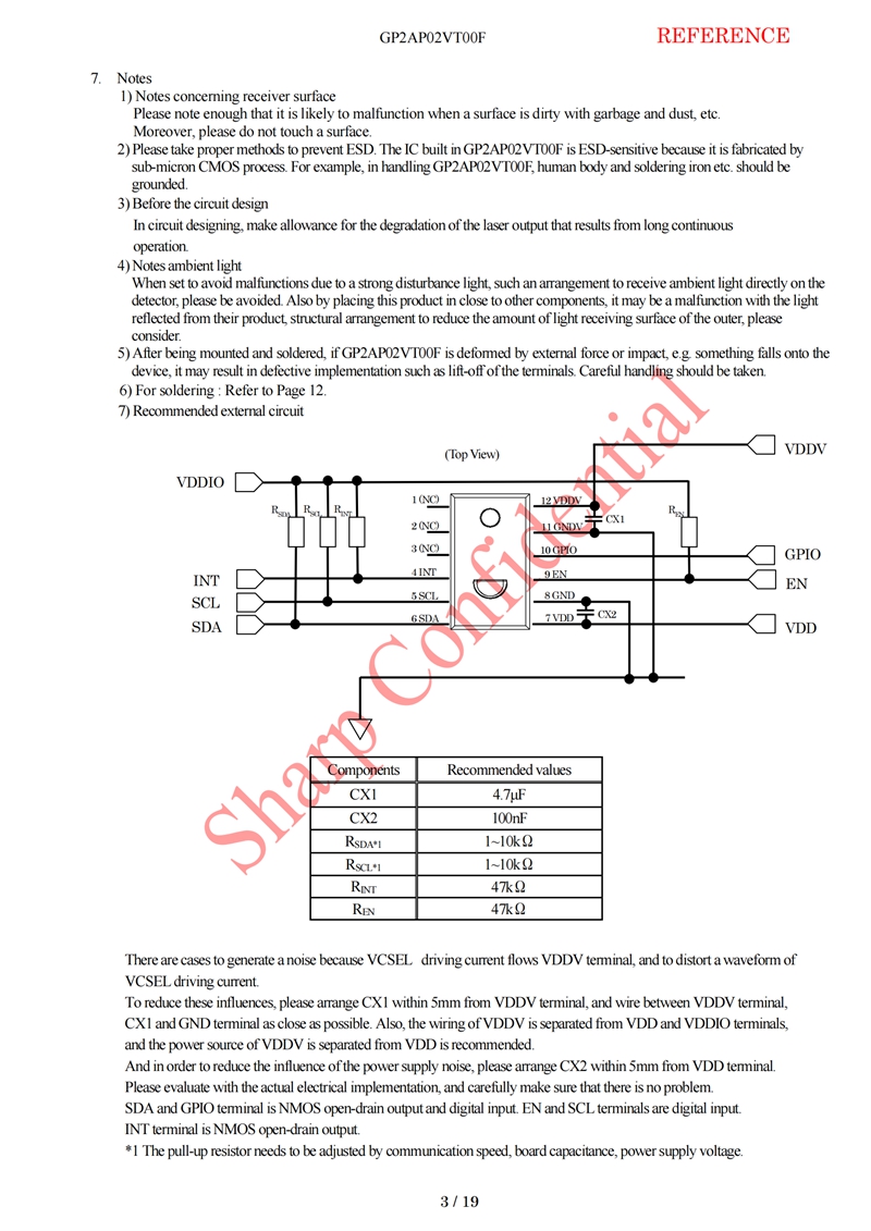 GP2AP02VT00F 飞行时间传感器 - 佰典旺(集團)有限公司