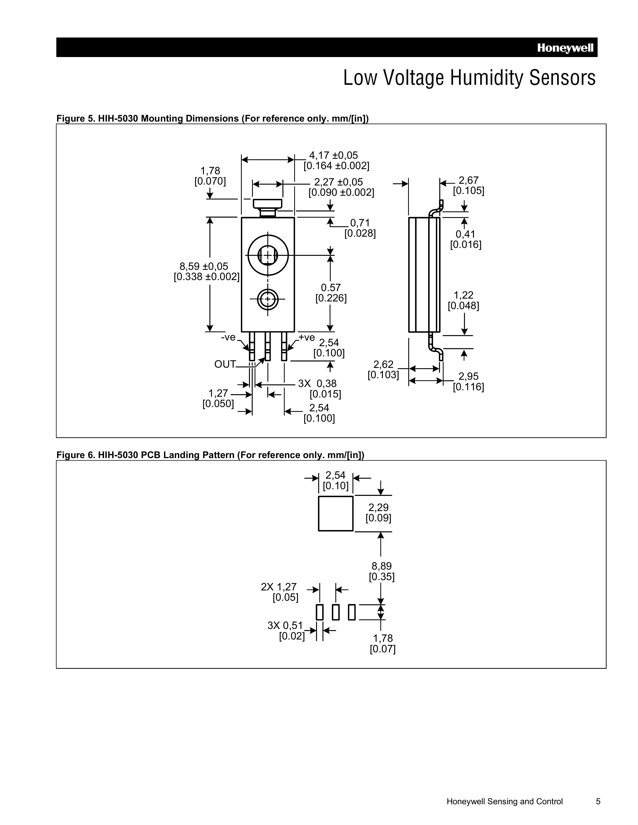 HIH-5030-001 温度传感器 - 佰典旺(集團)有限公司