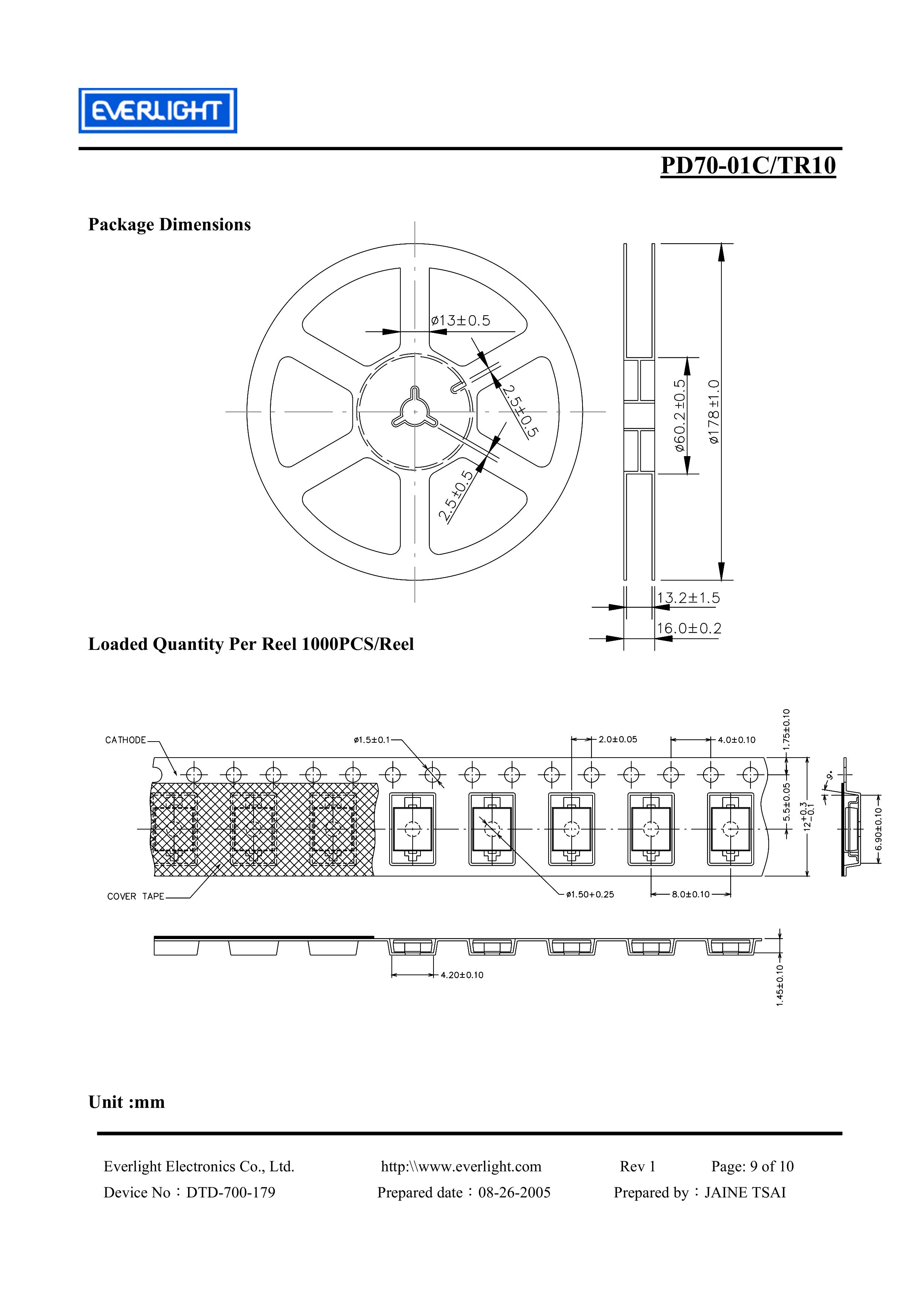 PD70-01C/TR10 红外线接收管 - 佰典旺(集團)有限公司