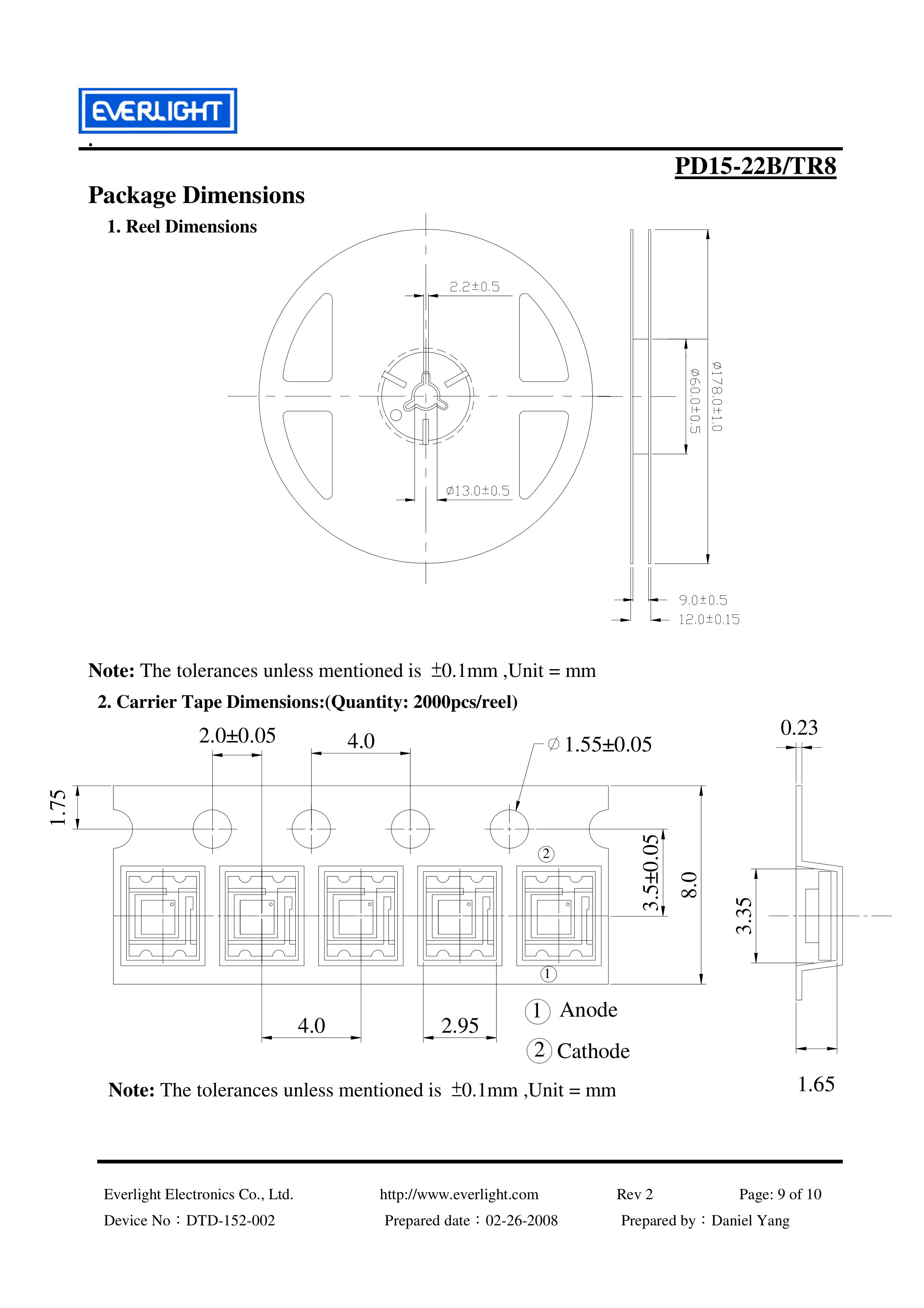PD15-22B/TR8 红外线接收管 - 佰典旺(集團)有限公司