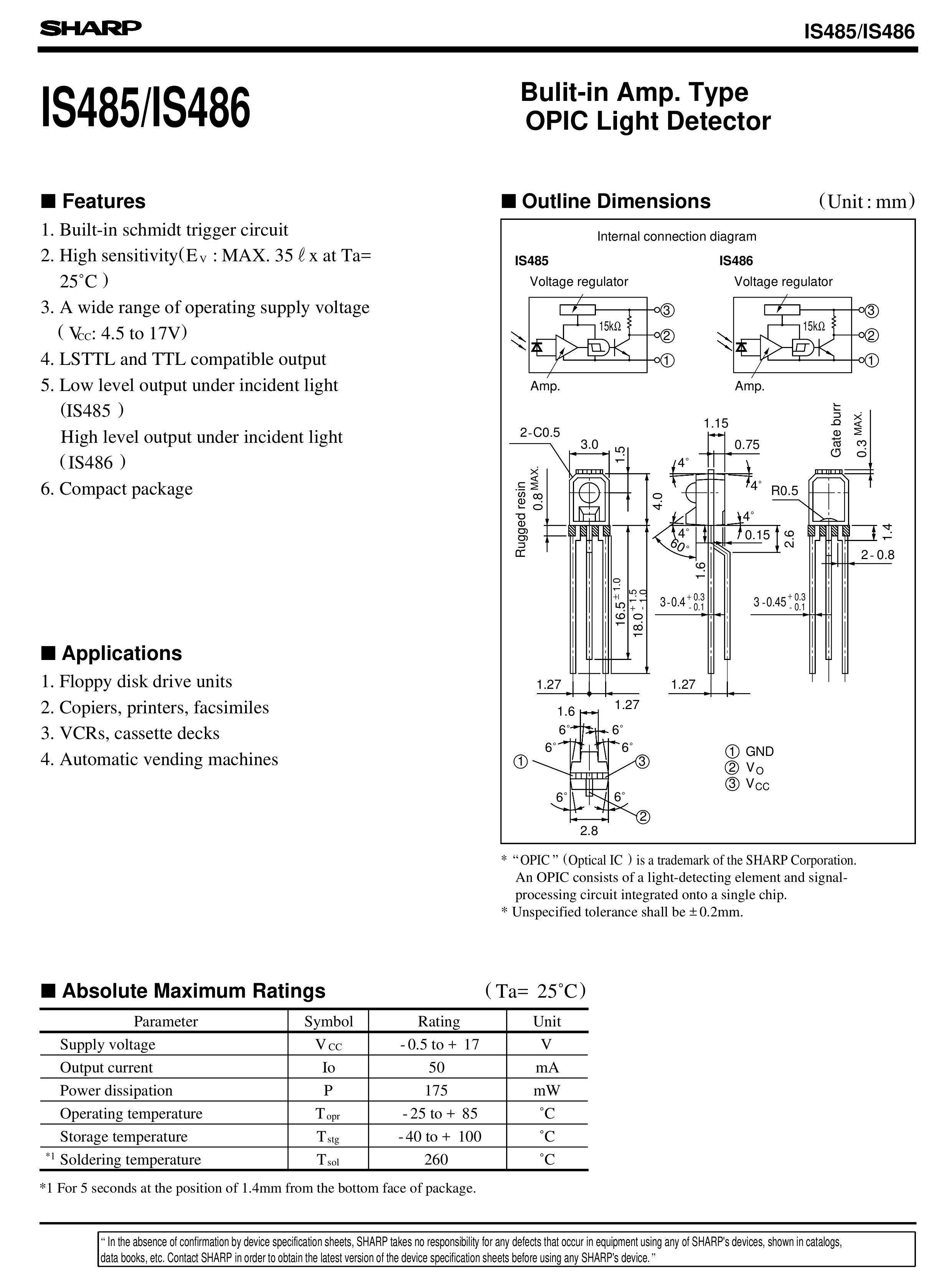 IS485E 红外线接收管 - 佰典旺(集團)有限公司